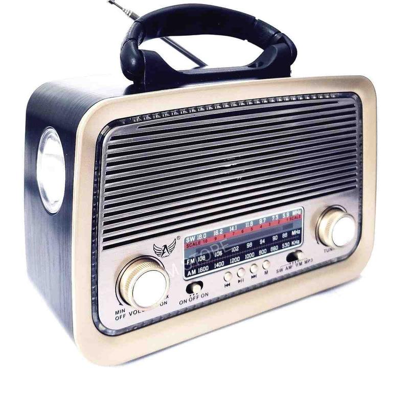 Radio Retro Clássico Bluetooth Am/Fm Usb Sd Aux Pendrive E Lanterna YS ...
