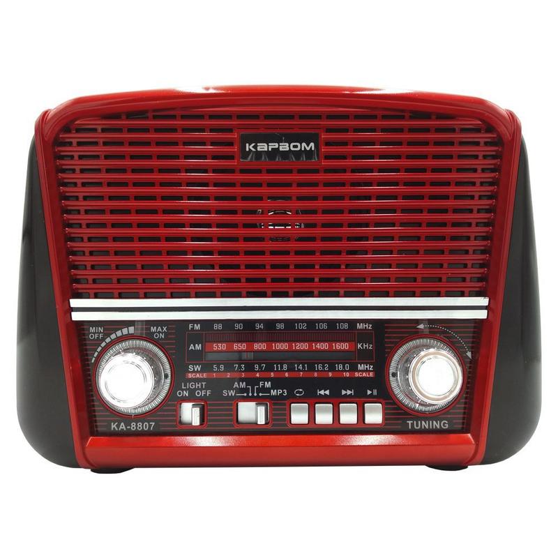 Rádio Retrô Portátil AM FM Bluetooth USB SD Card Aux Lanterna ...