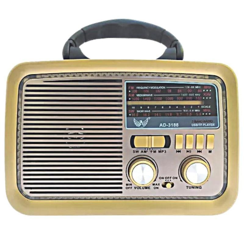 Rádio Retro Vintage AM/FM/Bluetooth e Lanterna AD-3188 - Altomex ...