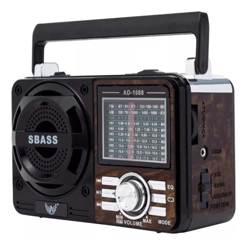 Rádio Vintage Retro com USB 1088 AM/FM/SW recarregável - MEX - Rádio Portátil - Magazine Luiza