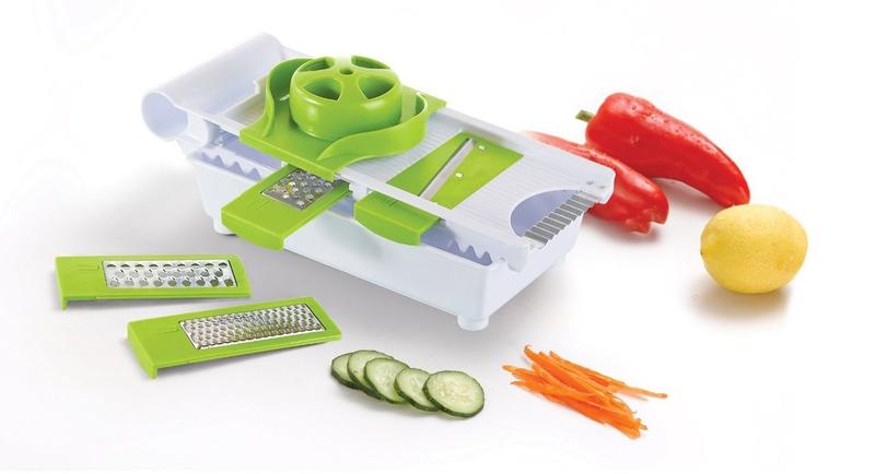 Ralador e Fatiador de Legumes 4 Lâminas Prático e Seguro - Prana ...