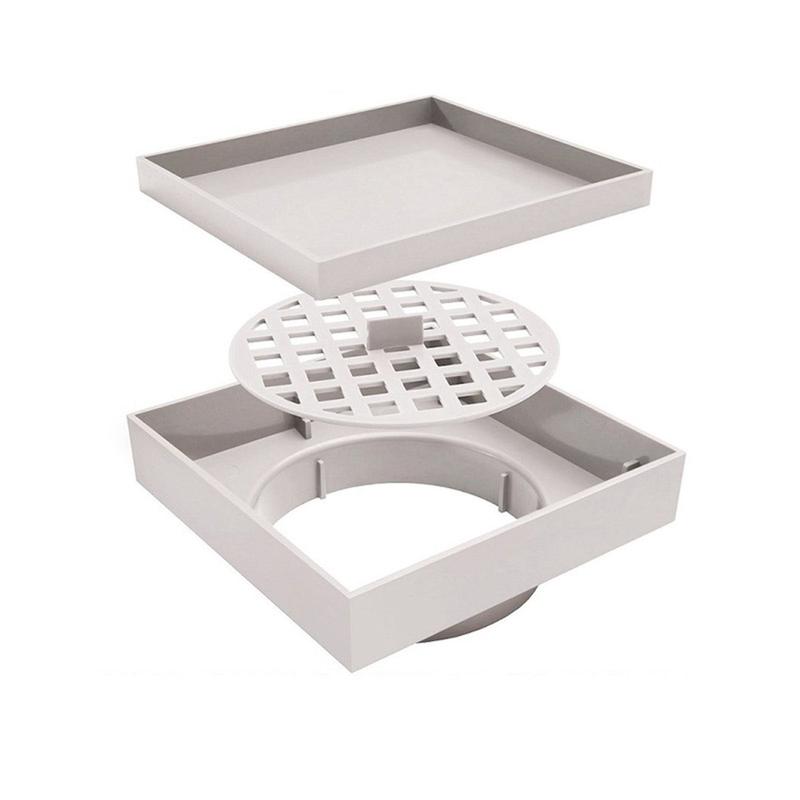 Ralo Oculto/invisível Anti Insetos Seca Piso 10x10cm Ultra Moderno ...