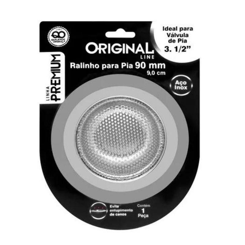 Ralo Para Pia 90Mm Em Aço Inox Premium Com Borda Cozinha - Original ...