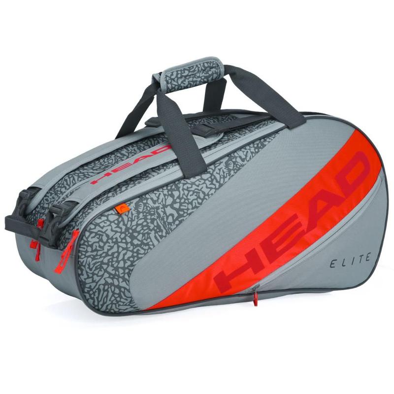 Raqueteira Head Padel Elite Cinza e Laranja - Raqueteira para Tênis ...