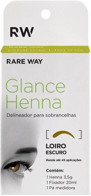 Rare way - kit glance henna loiro escuro - 3,5g - Maquiagem - Magazine ...