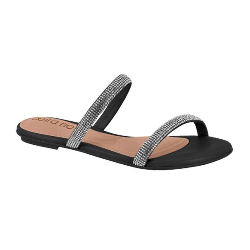 Rasteira Beira Rio Cristal - Feminino - Rasteirinha Feminina - Magazine ...