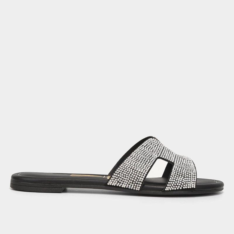 Rasteira Vizzano Brilho Feminina - Rasteirinha Feminina - Magazine Luiza