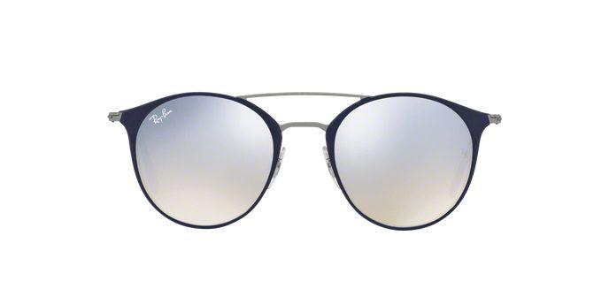 Ray-Ban RB3546 90109U Azul Lente Cinza Flash Degradê Tam 52 - Óculos de ...