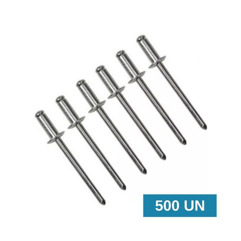 Rebite Aluminio Repuxo 512 4.8 X 12 Starfer 500 Peças - Rebite de ...