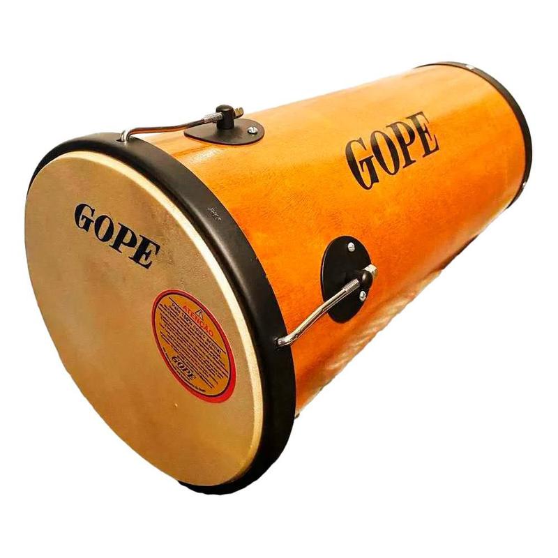 Rebolo Tantan Gope Madeira Cônico 10 pol 50 cm Pele Animal - Bateria e ...