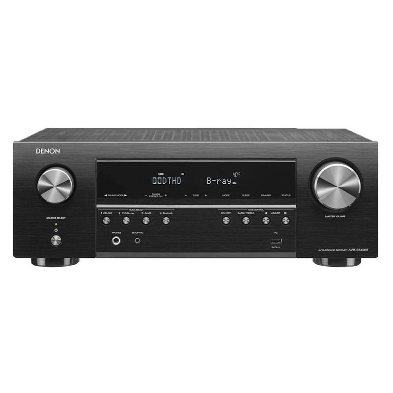 Receiver Denon Avr-S540bt 5.2 Canais 4K Garantia Oficial 1 Ano (127v ...