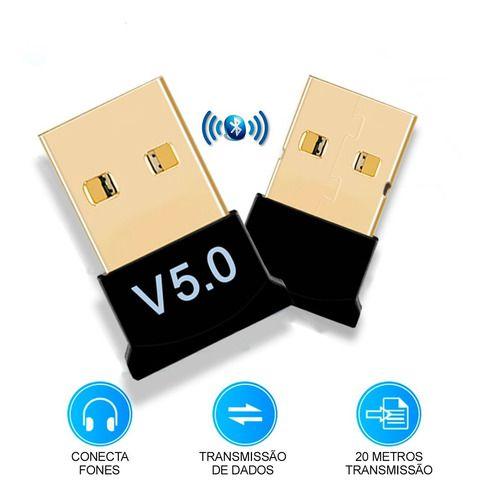 Receptor Adaptador Usb Bluetooth 5.0 Plug And Play Note Pc - USB ...