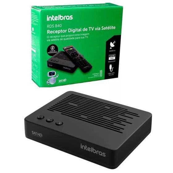 Receptor digital de TV via Satélite RDS 840 - Intelbras - Receptor ...
