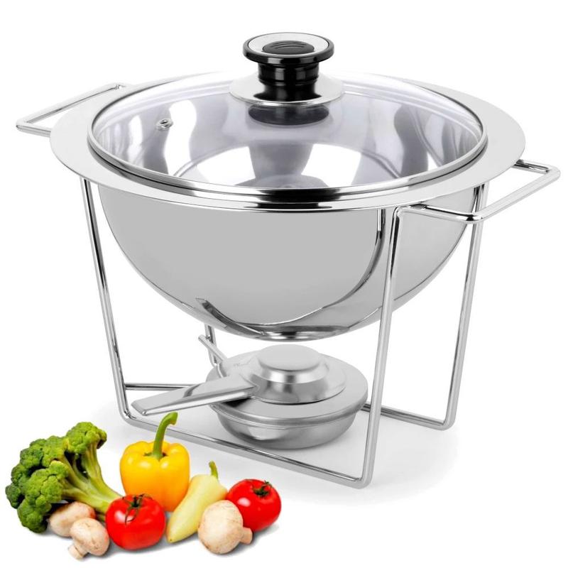 Rechaud 3 Litros Redondo em Aco Inox Meu Buffet Forma - Rechaud ...