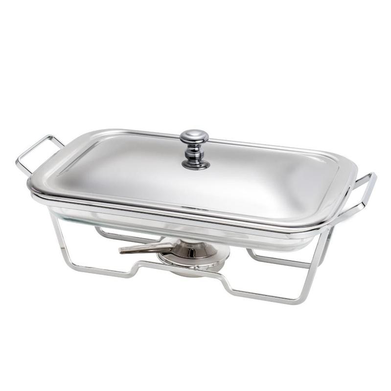 RECHAUD DE PRATA C/REFRATÁRIO E TAMPA ARAMADO 37X23cm - WOLFF - Rechaud ...