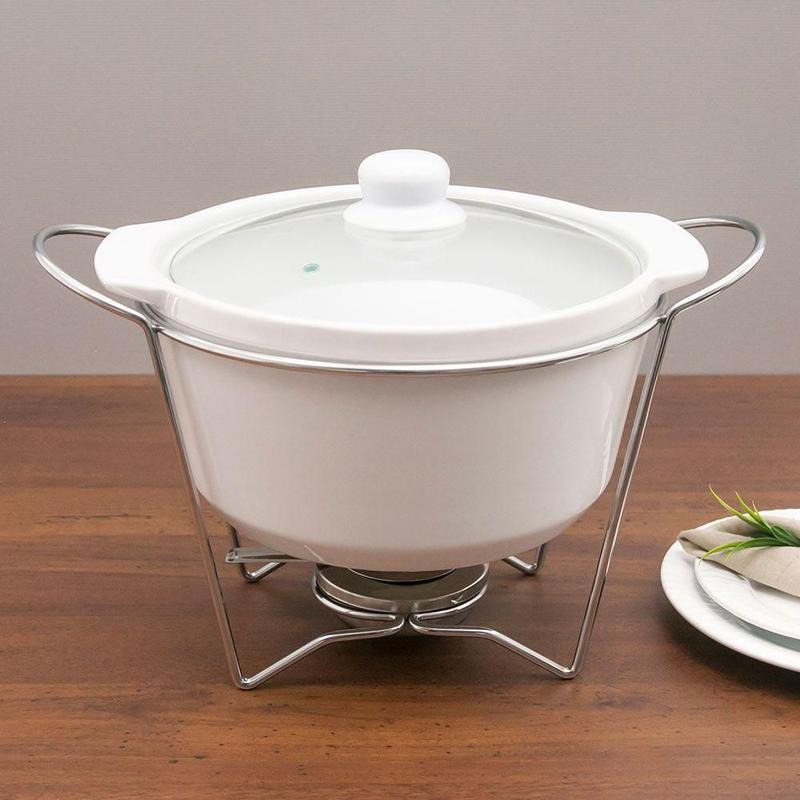 Rechaud Porcelana com Tampa de Vidro 26,5cm - Meridional - Acessórios ...