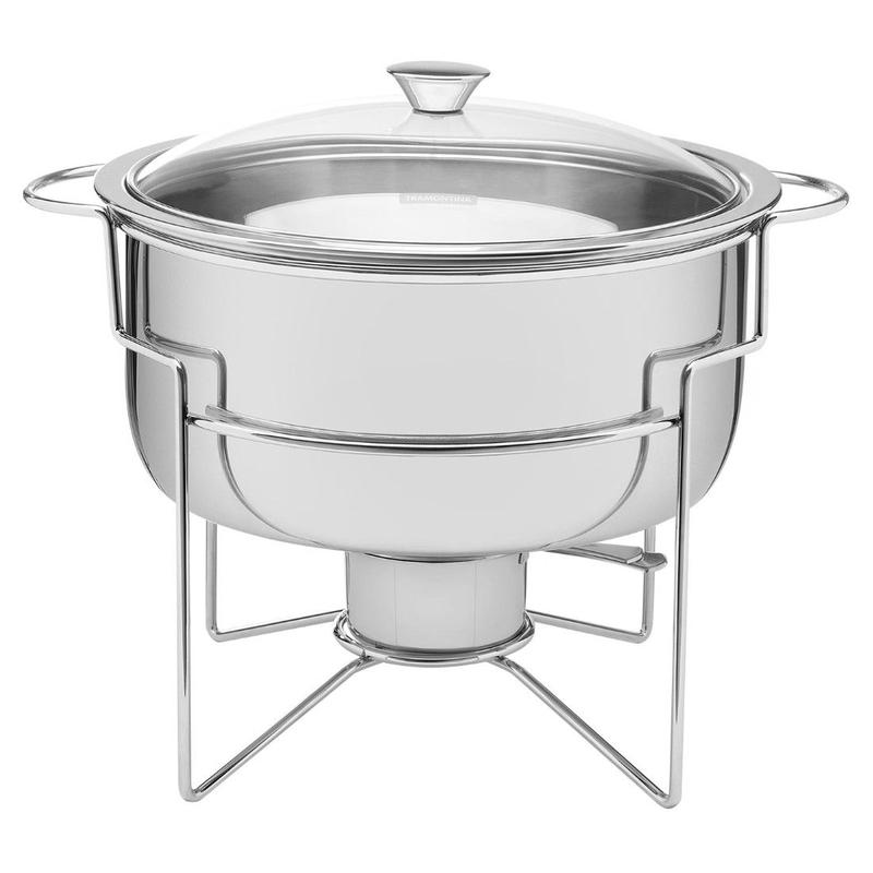 Rechaud Redondo Savoy 7 Litros em Aço Inox Tramontina - Rechaud ...