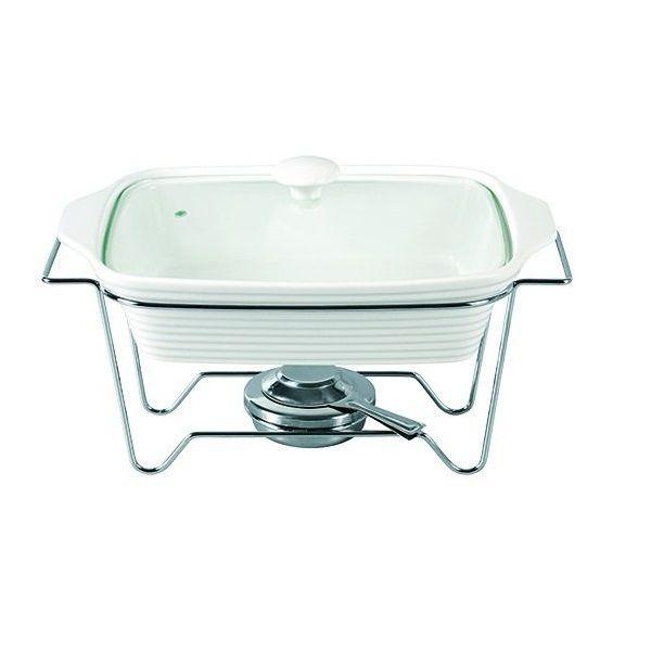 Rechaud Retangular Porcelana com Queimador 33x26 cm Dynasty - Rechaud ...