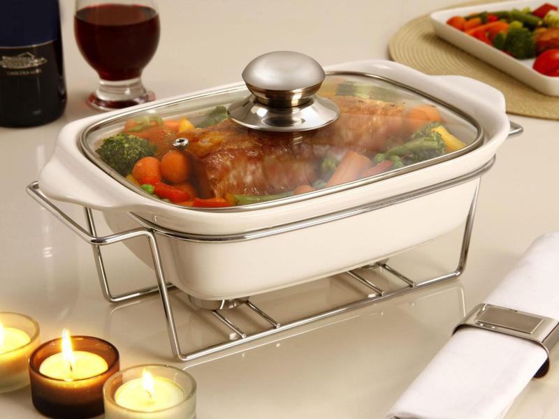 Rechaud Retangular Porcelana - Dm Brasil DMPP0680 - Rechaud - Magazine ...