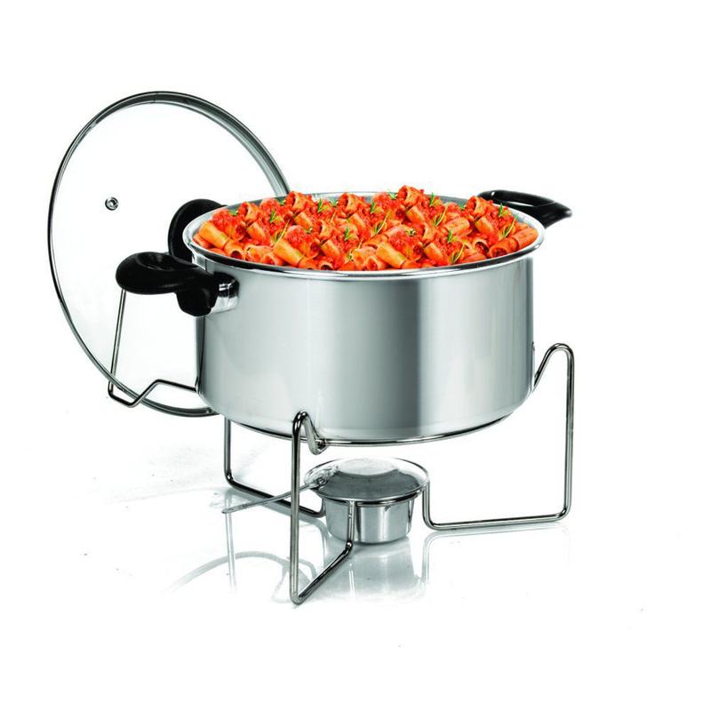 Rechaud Reto Polido Alumínio nº 24 com Tampa de Vidro - Plug Lar ...