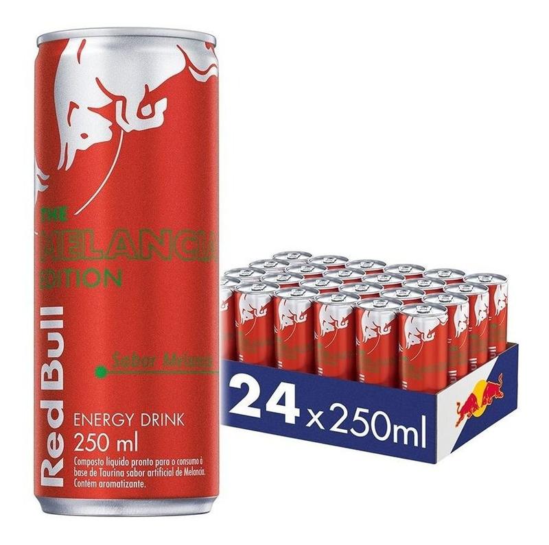 Red Bull Melancia Caixa C/24 (250ml) - Bebida Energética - Magazine Luiza