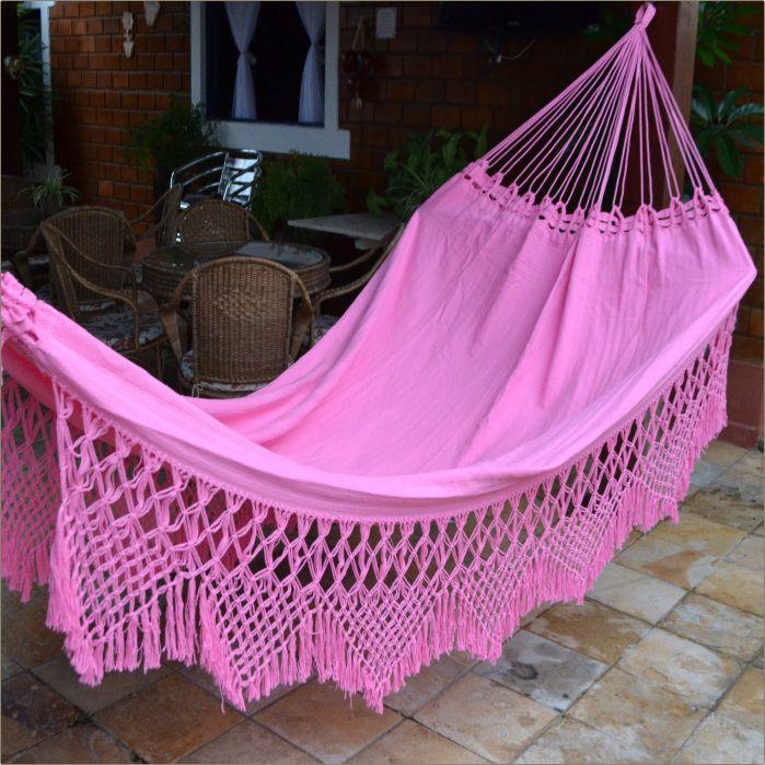 Rede de Dormir e Descansar Casal Clone com Varanda Macramé - REDES ...