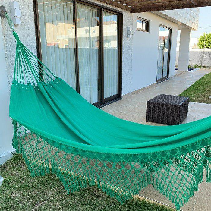 Rede de Dormir e Descansar Casal Clone com Varanda Macramé - REDES ...