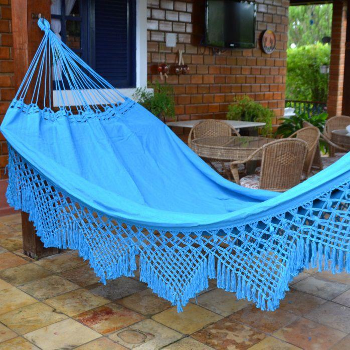 Rede de Dormir e Descansar Casal Clone com Varanda Macramé - REDES ...