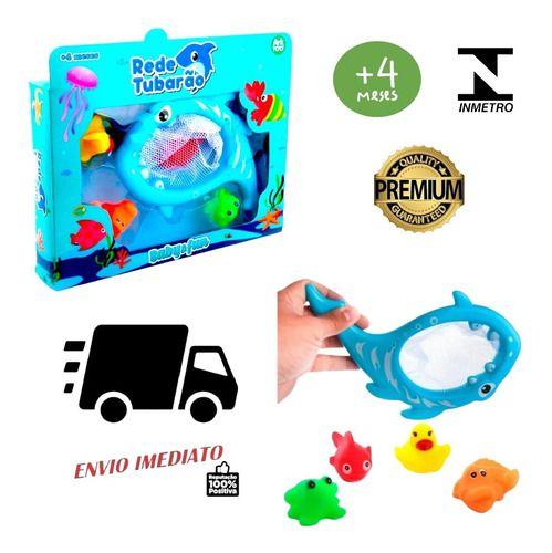 Rede Tubarão De Pescaria Banheira Piscina Patinho - 99 Toys - Jogo de ...