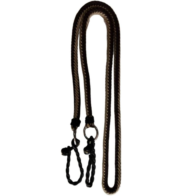 Rédea Reforçada Trançada Duas Cores Para Equinos e Muares Luxo ...