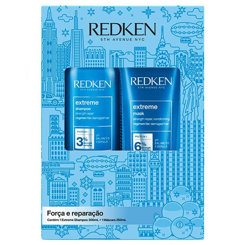 Redken Extreme Kit - Shampoo + Mascara - Kit de Tratamento para Cabelos ...