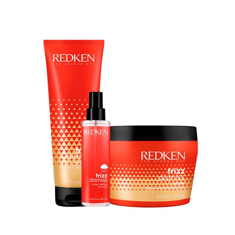 Redken Frizz Dismiss Mascara, Leave-in e Oil-In-Serum - Kit de ...