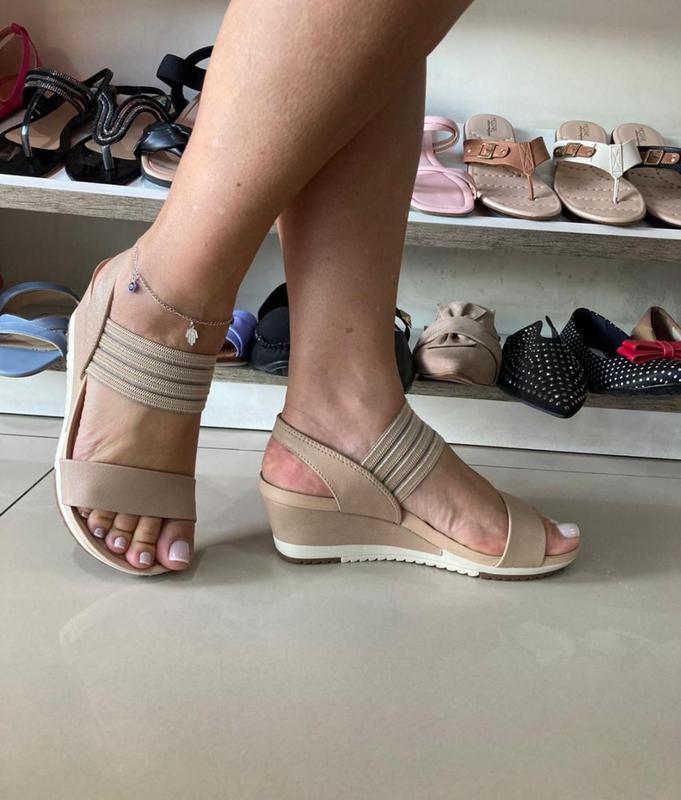 Ref. 7123.107 - Anabela Feminina Modare Ortopédica - Sandália Feminina ...