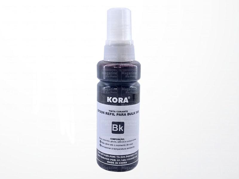 Refil Tinta Kora Bulk Ink Compatível Epson 664 Bk Preto 70 ml ...
