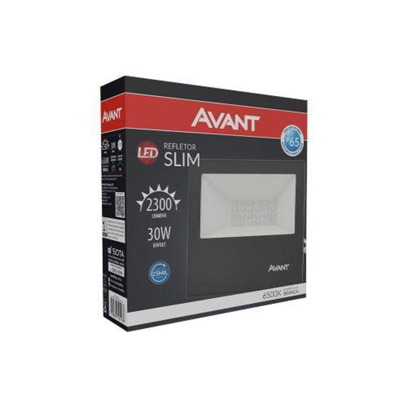 Refletor De Led Slim 30 6500K 2250 Lúmens Bivolt Emissão De Luz Branca Avant - Refletor ...