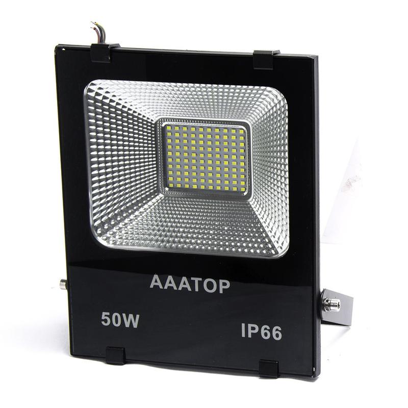 Refletor Led 50w Bivolt Branco Frio Prova D'água Holofote - SWISSPORT ...