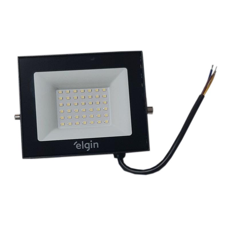 Refletor LED 50W Bivolt Preto Externo Elgin 48RPLED50G00 - Refletor - Magazine Luiza