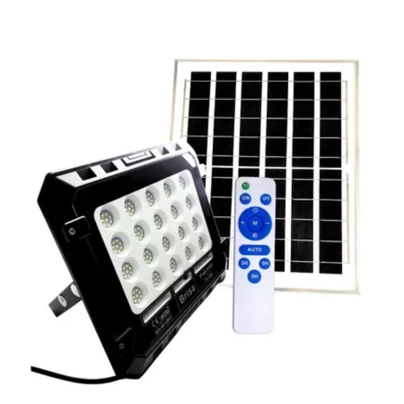 Refletor Solar de Led 100w com Placa Solar e Controle Brisa - Refletor ...