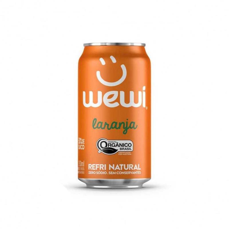 Refri de Laranja Orgânico Lata 350ml - Wewi - Refrigerante - Magazine Luiza