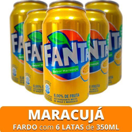 Refrigerante Fanta Maracujá Lata 350ml Novo Sabor - Kit com 6 unidades - Coca-Cola ...