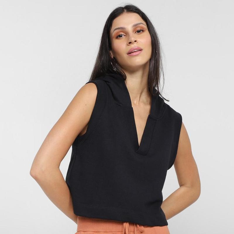 Regata Dzarm Gola V C/ Capuz Feminina - Regata Feminina - Magazine Luiza