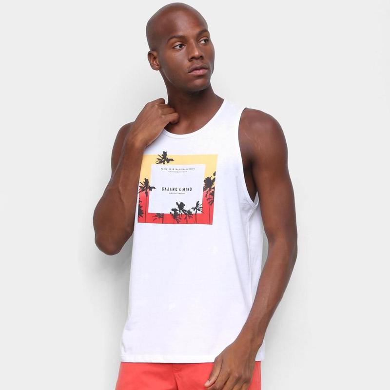 Regata Gajang E Mind Básica Tropical Masculina - Regata Masculina ...