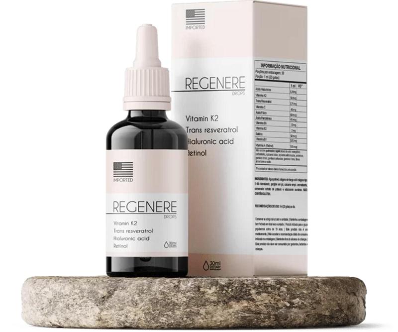 Regenere Drops Suplemento Vitamina K2 Trans Resveratrol Gotas 30ml ...