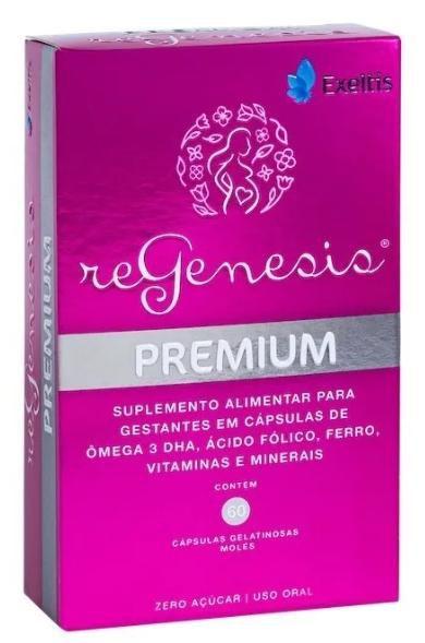 Regenesis Premium Vitaminas Para Gestantes 60 Cáps - Exeltis - Ômega 3 ...