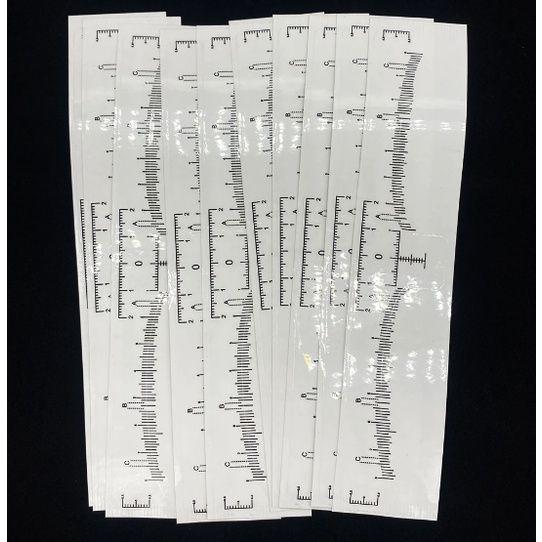 Regua Adesiva Para Design De Sobrancelhas Com 10 Unidades Auxilia Nas
