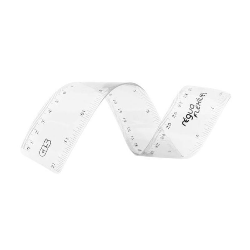 Régua Flexível 30 cm Diversas Cores CIS - CIS - Régua Escolar ...
