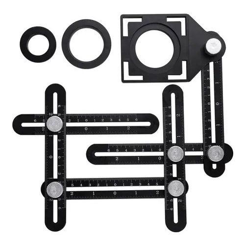 Régua Multi Ângulo Ajustável: Medidor, Gabarito e Marcador para Cortar ...