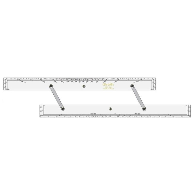 Régua Paralela Para Navegação Trident Com Escala 8411 - Gabarito para ...