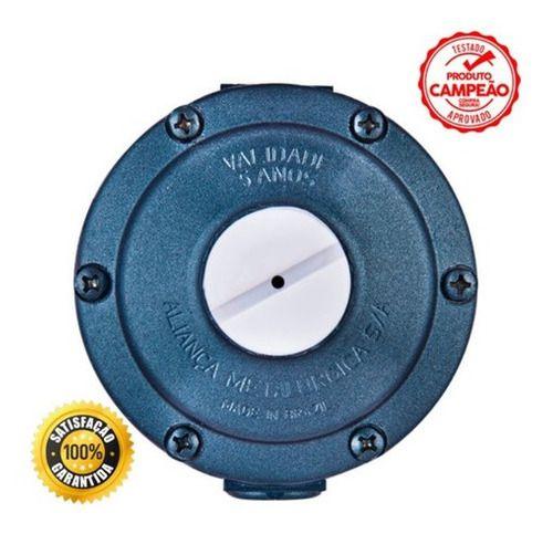Regulador De Gás 7kg/h Aliança Estágio Unico - TEC METAL - Regulador de ...