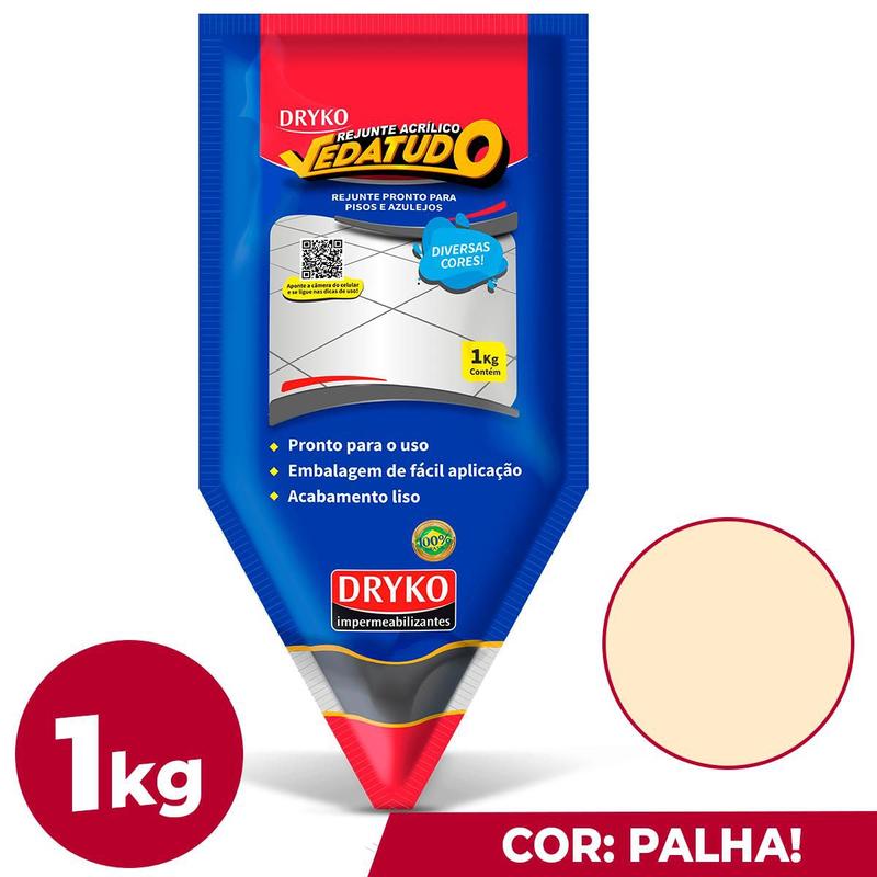 Rejunte Acrilico Dryko Palha Pisos Porcelanato Impermeável - Rejunte ...